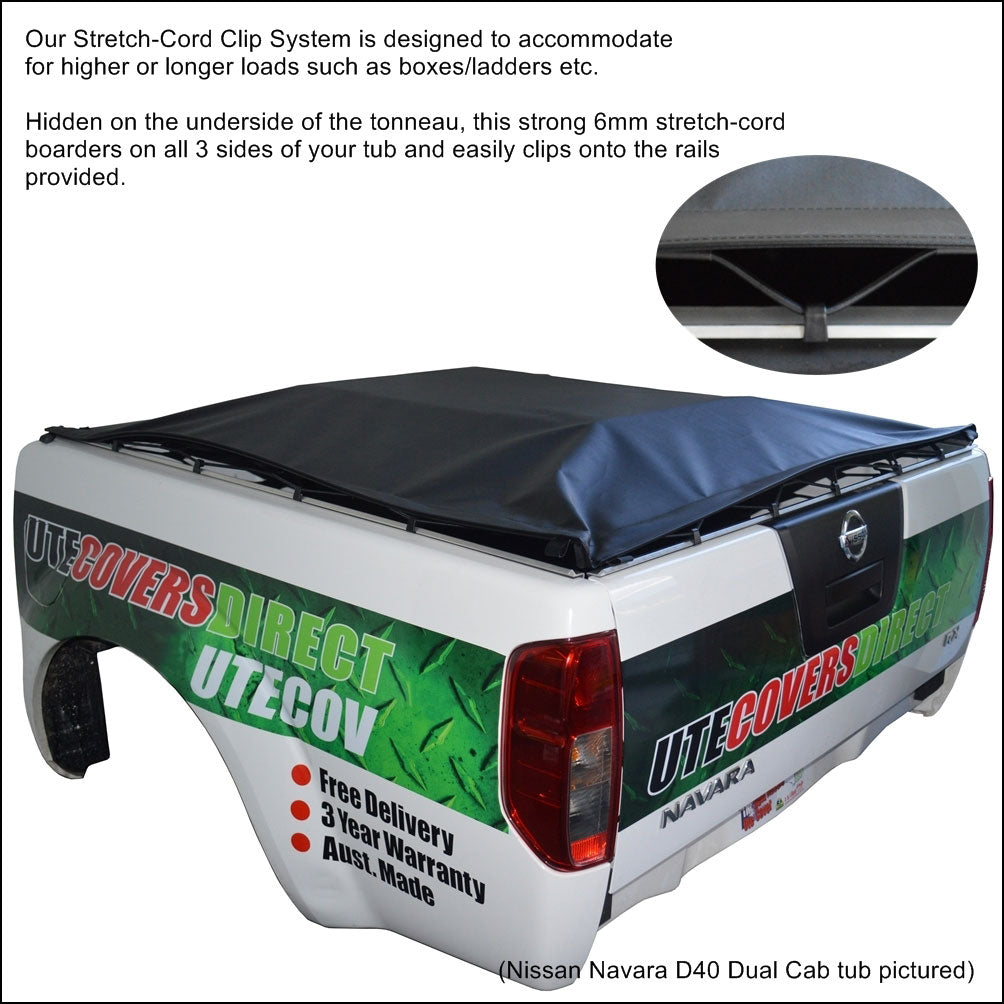 ClipOn Ute/Tonneau Cover for Nissan Navara NP300/D23 PRO 4X Warrior (M ...